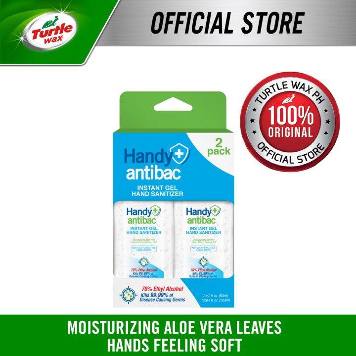 Handy Antibac Instant Gel Hand Sanitizer 70% Ethyl Alcohol 60mL Twin Pack | Lazada PH