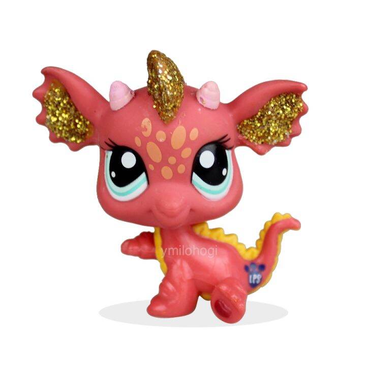 （Funny Blind Box Store） YASMINE Pet Shop Red Sparkle Glitter Dragon ...