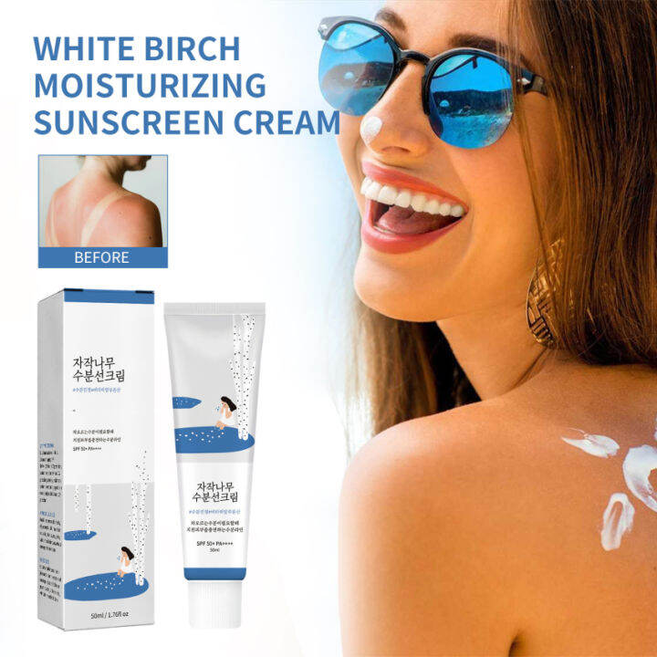 ROUND LAB Birch Juice Moisturizing Sun Cream 50ml SPF50+ PA ...
