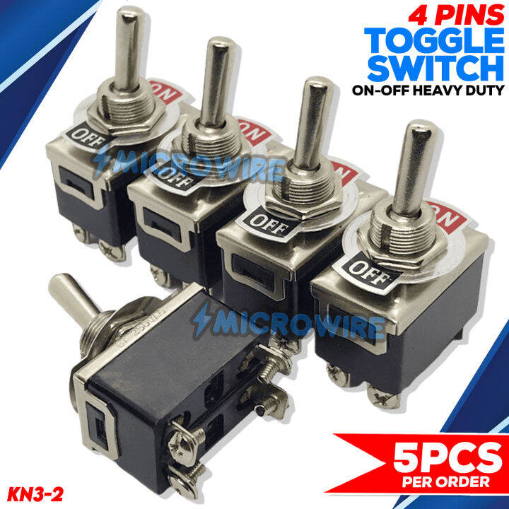 5PCS Toggle switch 2 pin ON-OFF Heavy duty | Lazada PH
