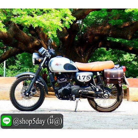 (Pro+++ ) กระเป๋ารถมอเตอร์ไซค์ Kawasaki W175, W175SE วินเทจ-คลาสสิค ติด ...