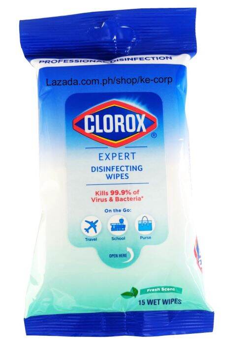 Clorox Expert Disinfecting Wipes 15 Wipes | Lazada PH