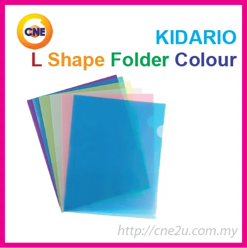 E310 L Shape A4/ Mix Colour Folder / PP Transparent Document Holder File / Colour Pocket Plastic ...