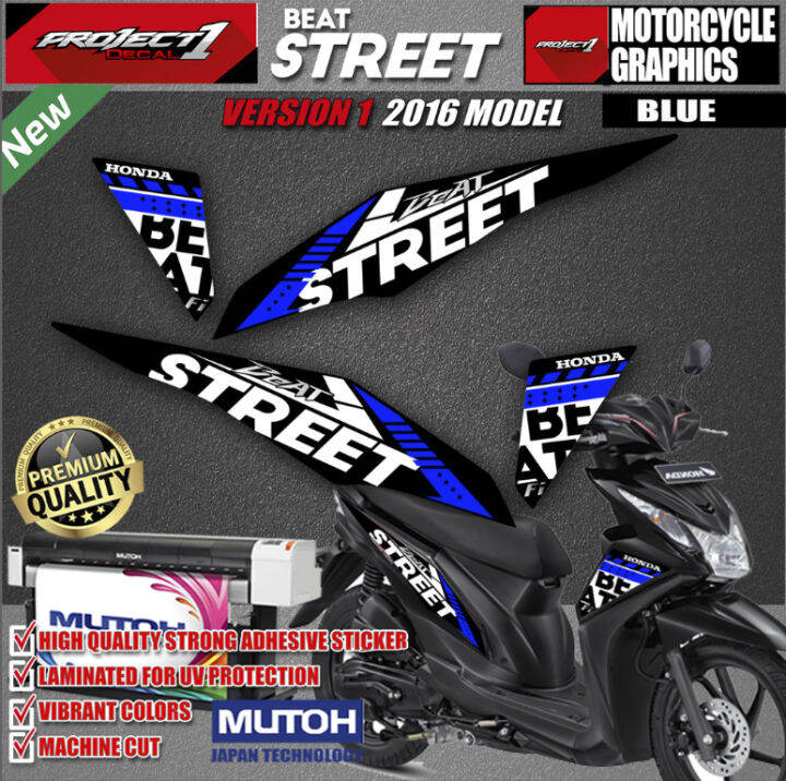 HONDA BEAT V1 STOCK DECALS LAMINATED STICKER | Lazada PH