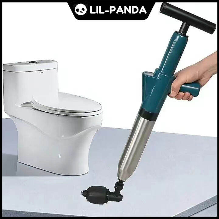 New Toilet Dredging Artifact Cleaner Drain Declogger Air Plunger High Pressure Sink Pipe Clog ...