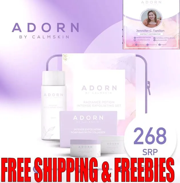 Authentic Adorn Rejuvenating Set By Calmskin Radiance Potion Intense ...