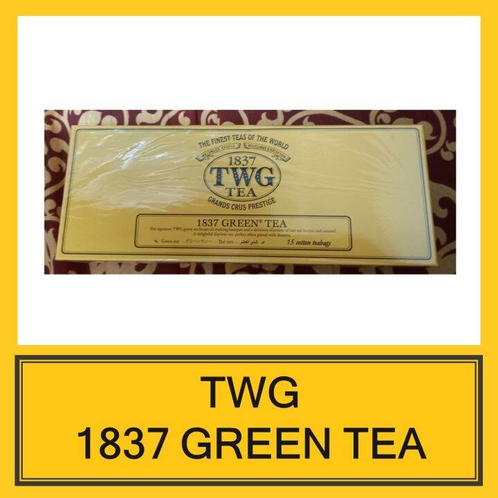 TWG Tea - 1837 Green Tea - 15 Cotton Teabags - Green Tea | Lazada PH
