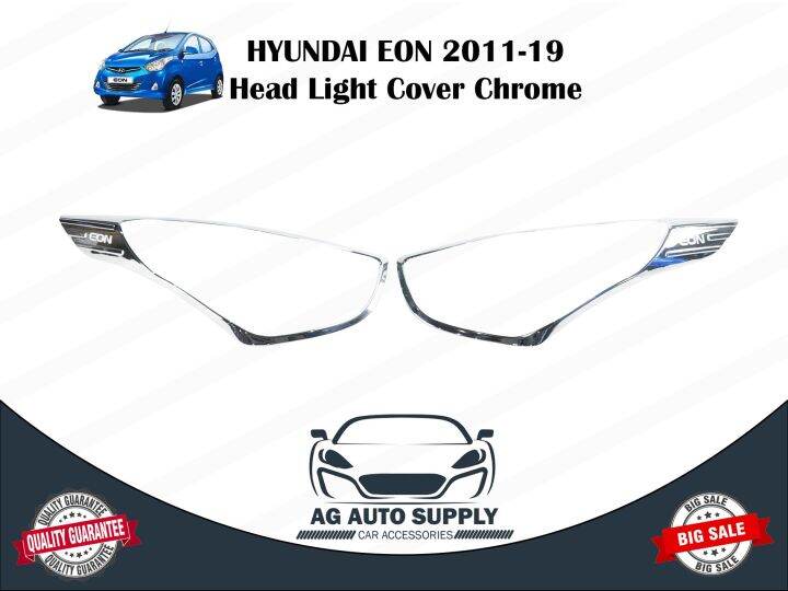 Head Lights Cover Chrome Head Lamp Headlight For HYUNDAI EON 2011-2019 ...