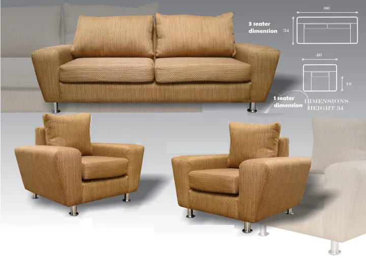 Q&F Dana Sala Set Sofa 3 Seater +1 Seater +1 Seater | Lazada PH