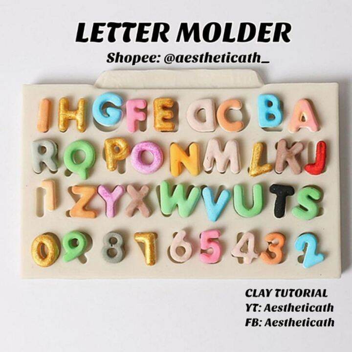 Letter Molder / Alphabet Molder Silicone | Lazada PH