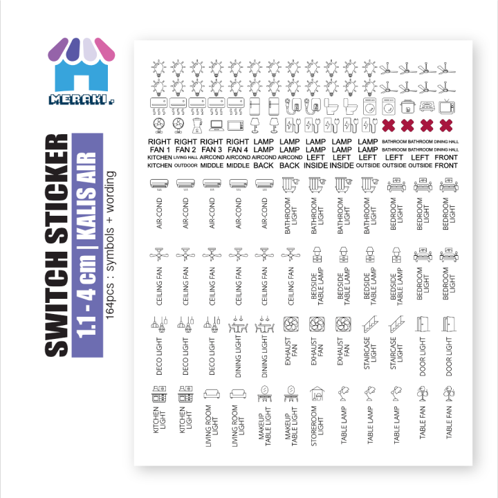 Switch Label sticker/ Stiker Label Suis | Lazada