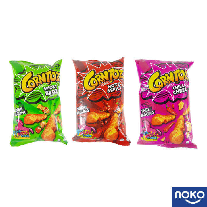 Corntoz Crackers / Corn Snack 100g Smoky BBQ / Hotz & Spicy / Chili ...