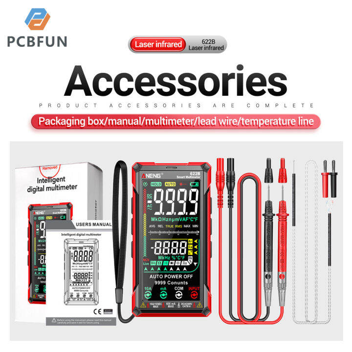 pcbfun ANENG 622B 622A Digital Smart Multimeter Tester Touch True RMS ... pcbfun ANENG 622B 622A Digital Smart Multimeter Tester Touch True RMS ...