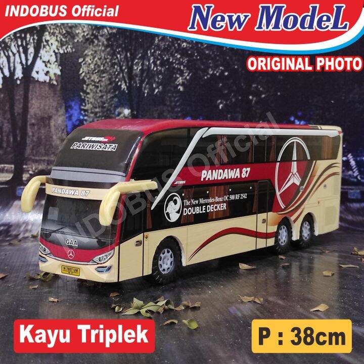 Miniatur Bus Bis Pandawa Double Decker | Lazada Indonesia