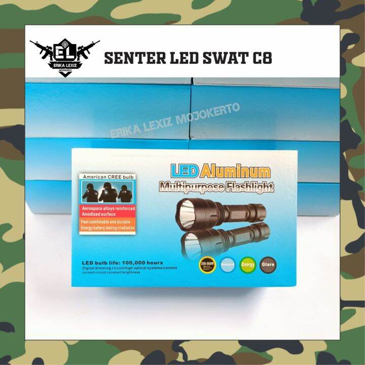 SENTER SWAT C8 NYALA CAHAYA BERWARNA KUNING | Lazada Indonesia