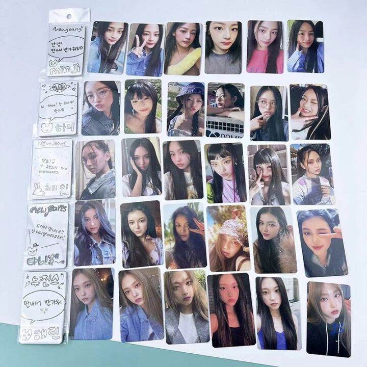 ♀ Js โปสการ์ด ลาย Kpop NewJeans OMG Lomo Card WEVERSE Bunnies Album Haerin Hanni Minji Danielle ...