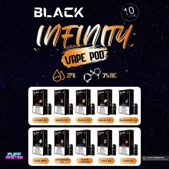 Black Infinity Pods Relx Compatible Single pod | Lazada PH