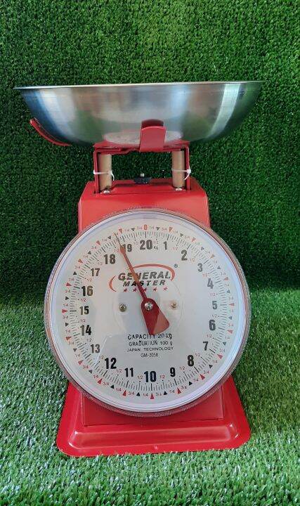 Timbangan Kilohan Weighing Scale 20kg Bowl General Master Heavy Duty ...