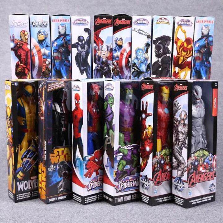 30Cm Marvel Avengers Endgame Thanos Spider Hulk Iron Man Captain ...