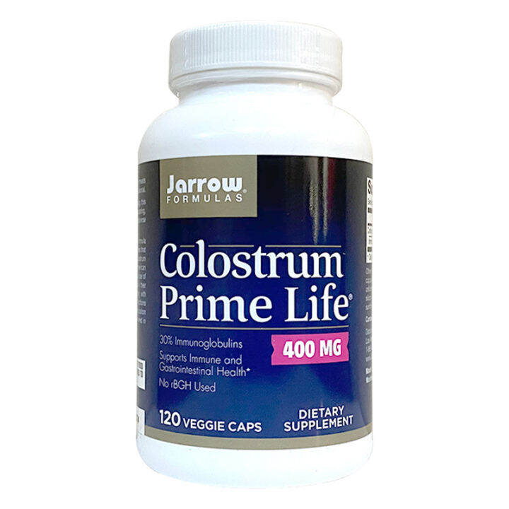 The jarrow jeno's dairy colostrum capsules milk 120 grains of original ...