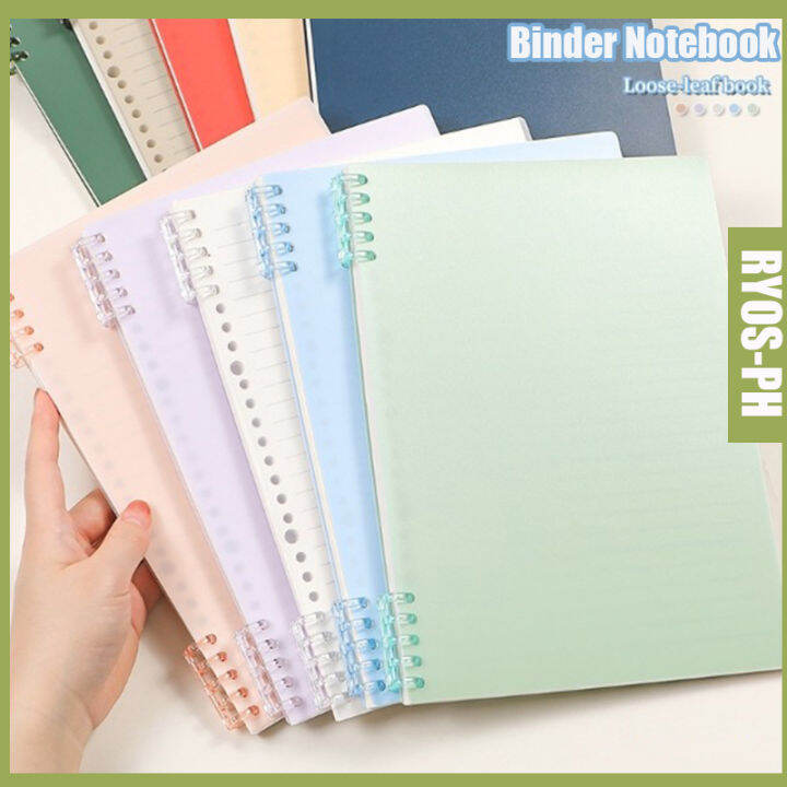 60Sheets/book PP Binder Notebook Detachable Refillable Coil Notebook ...