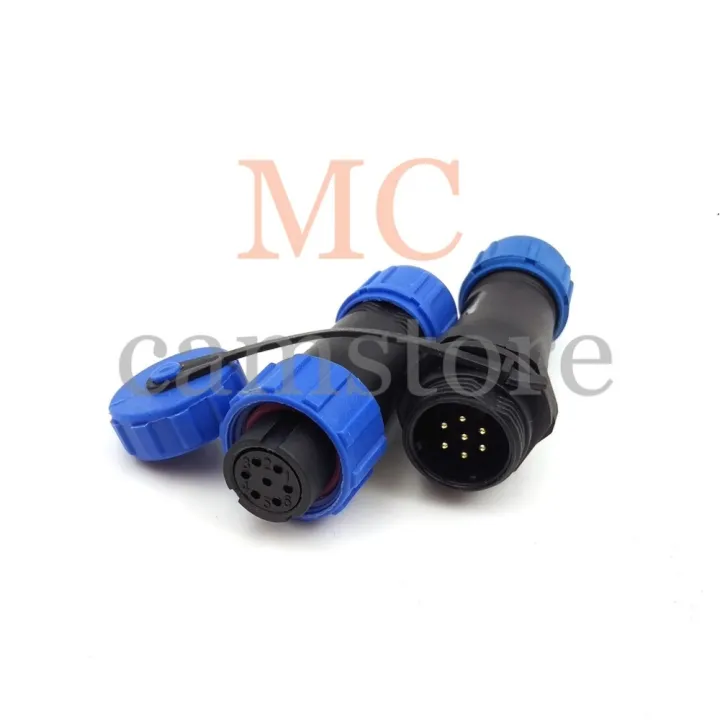 SP13 7 pins waterproof connector electric Plug female socket male 7 ...