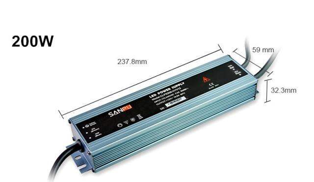 Waterproof IP67 LED Power Adapter Supply Ultra Thin LED Driver Slim ...