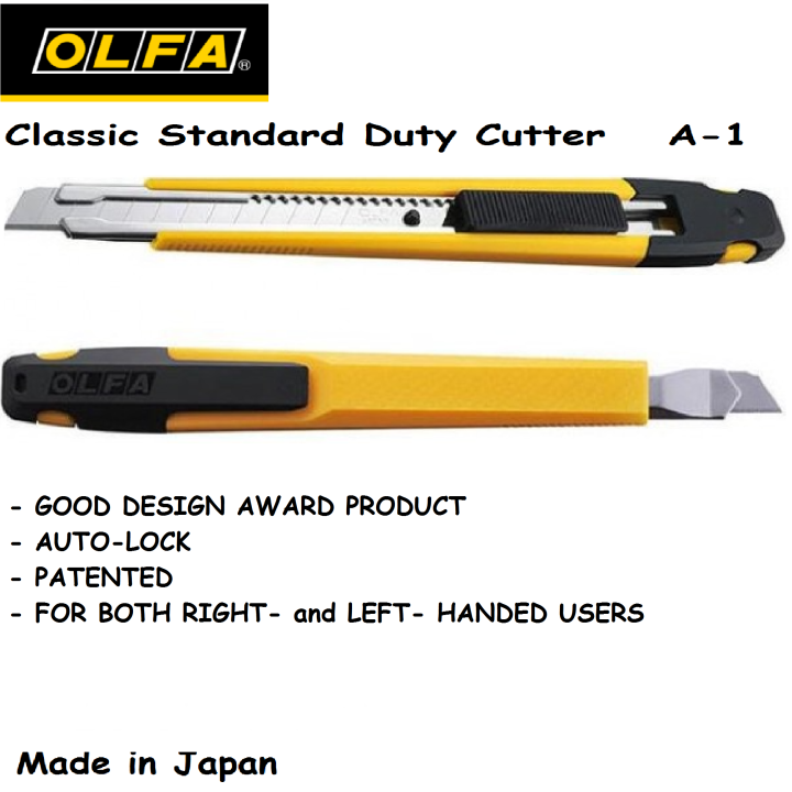 Olfa Pisau Classic Standard Cutter A-1 (Patented) Made in Japan | Lazada