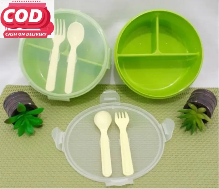 Tepak makan bulat golden sunkist tempat bekal lunch box kotak makan Box ...