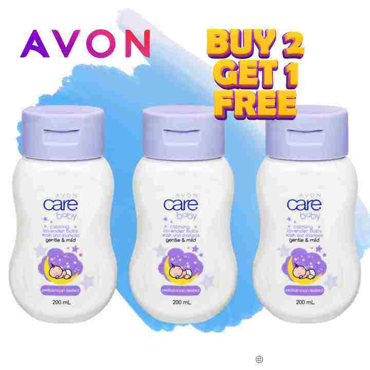 Avon Care Baby Calming Lavender Gentle Cologne Wash & Shampoo Lotion ...