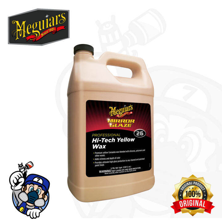 MEGUIAR'S Mirror Glaze Hi-Tech Yellow Wax M2601(1 Gallon) | Lazada