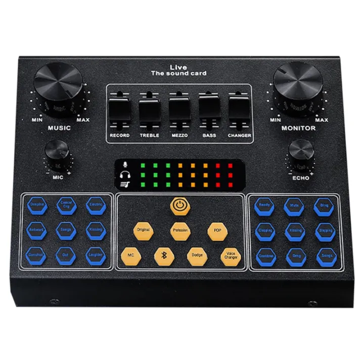 Live Sound Card V9 Voice Change Audio Mixer Adapter Card with Variety ...