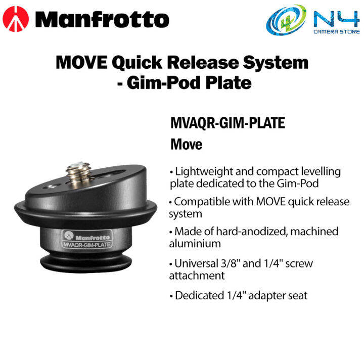 Manfrotto MOVE Quick Release System Gim-Pod Plate MVAQR-GIM-PLATE | Lazada
