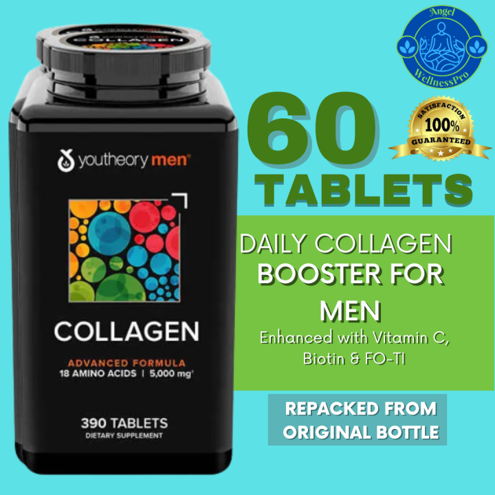 Youtheory Mens Collagen Advanced Formula- 60 Tablets- AUTHENTIC | Lazada PH