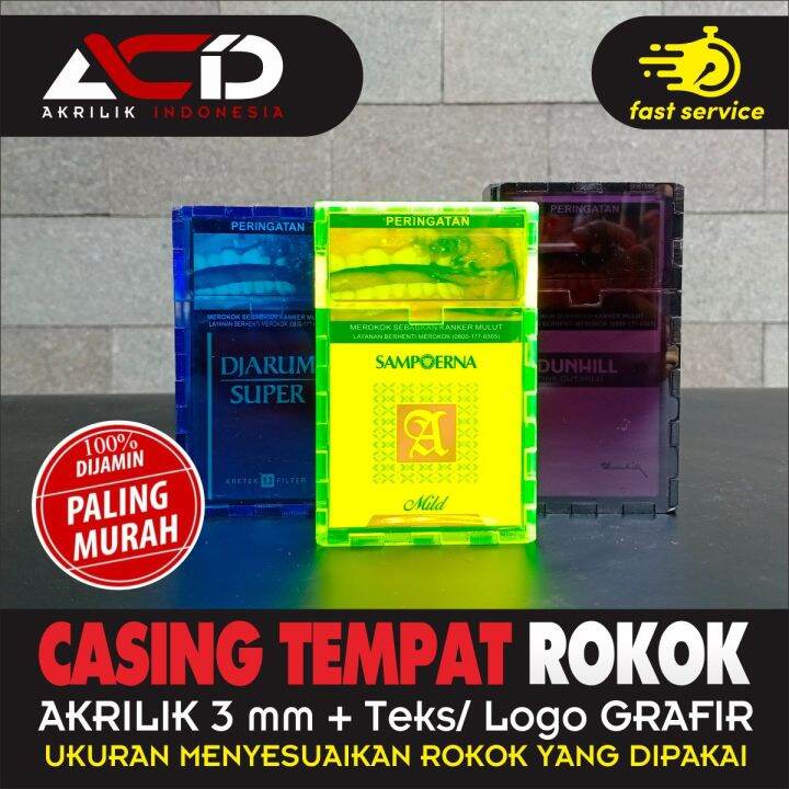 Case Rokok - Akrilik Berwarna - Custom | Lazada Indonesia