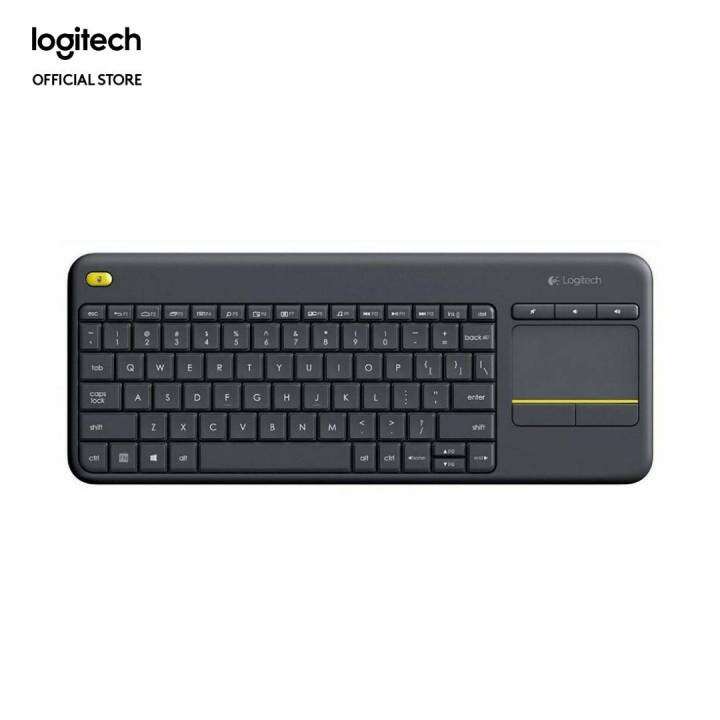 Logitech K400 Plus Wireless Livingroom Keyboard with Touchpad for Home ...