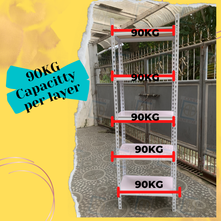 CDHD corner rack | 5 layer boltless display rack / SHELVES 40X60X180 W ...