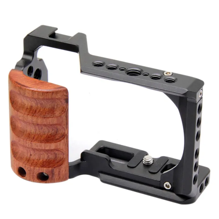 For Sony ZV-E10 Camera Cage with Grip Extension Grip Stabilizer Bracket ...