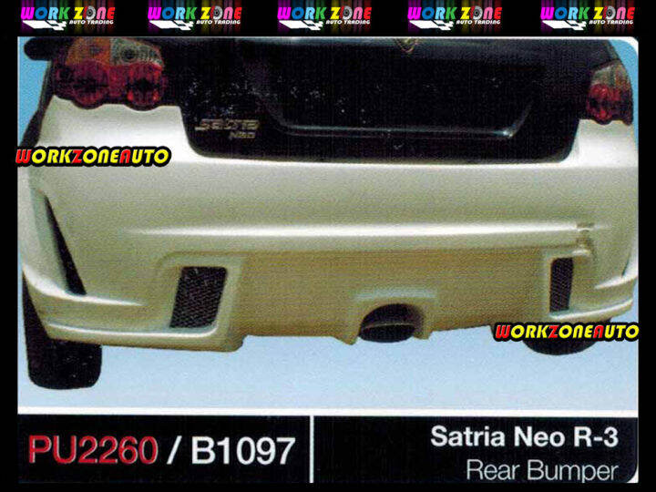 PU2260 Proton Neo PU Rear Bumper (R3) Body kit Bodykit | Lazada
