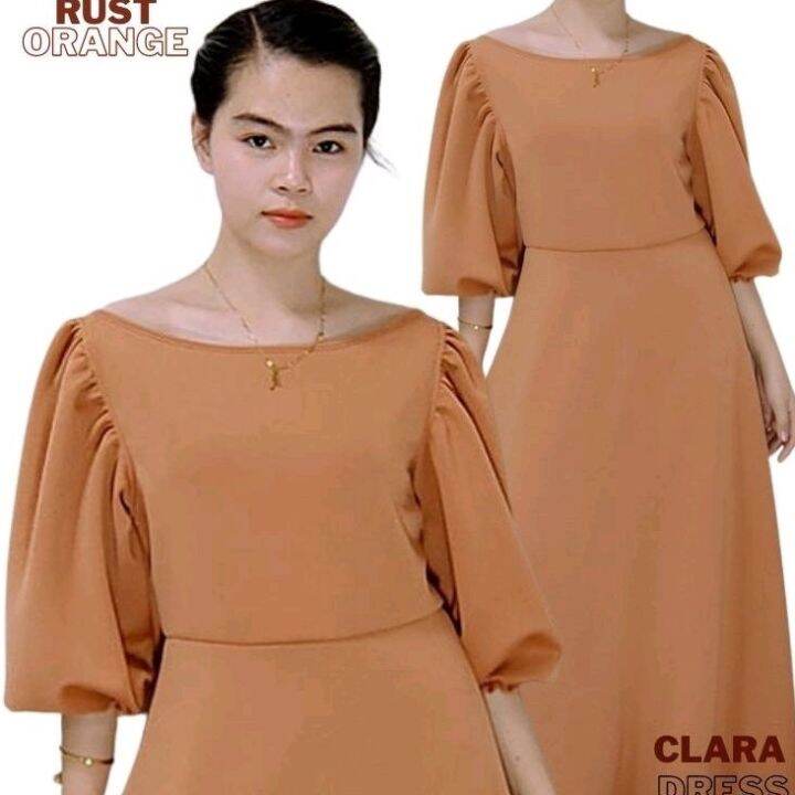 CLARA Filipiniana Sleeve Boat Neck Gartered Sleeves- Small 3XL size | Lazada PH