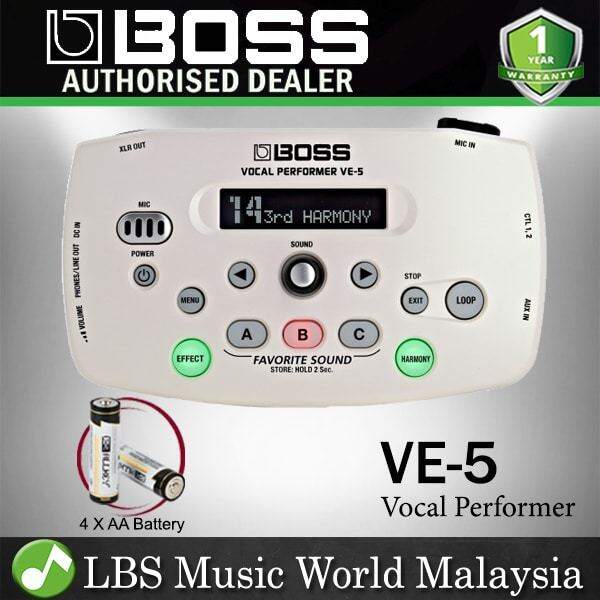 Boss VE-5 Vocal Performer Mountable Vocal Effects Processor with 6 ...