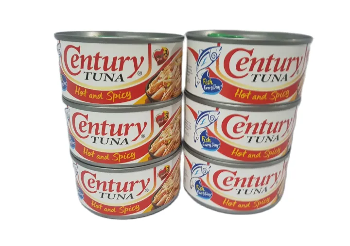 CENTURY TUNA Hot and Spicy (pack of 6 cans x 180 grams) | Lazada PH