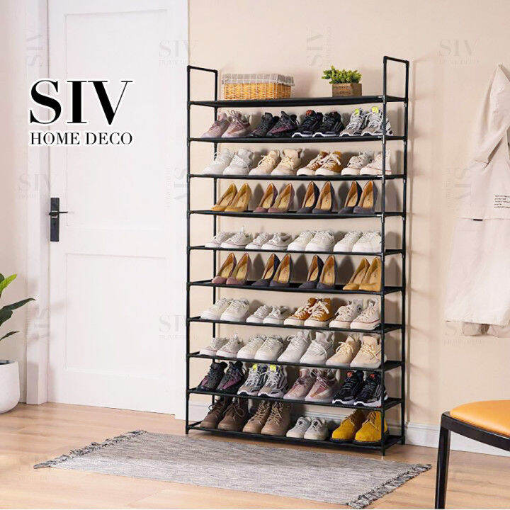 SIV 10 Tiers Shoe Rack Shoes Shelf Storage Organizer Shelves For Closet ...