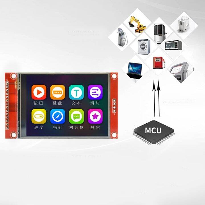 240x320 SPI LCD Display Module 2.8 Inch TFT Display Touch Screen Module SPI Serial Port 51 Drive ...