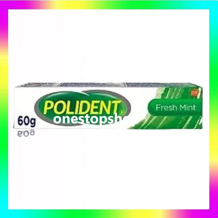 Polident Fresh Mint Denture (Pustiso) Adhesive Cream ( 20g/40g/60g ...