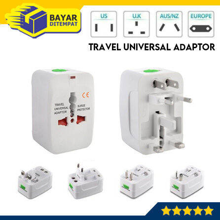 Travel Universal Adaptor Internasional Colokan Listrik Multi Konversi ...
