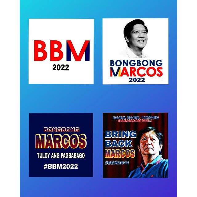 BBM BONGBONG MARCOS HALALAN 2022 STICKER WATERPROOF belt for men ...