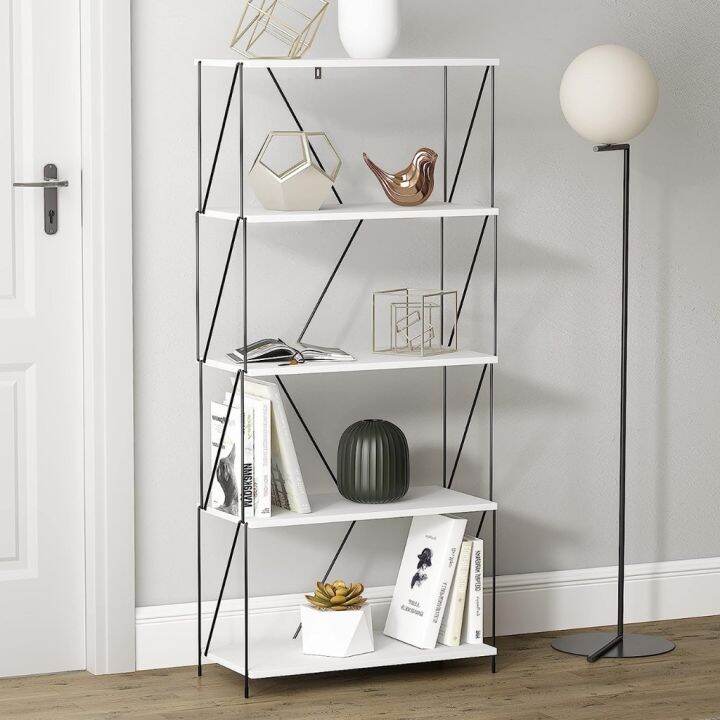 Ezbo Bookshelf - Bookshelves Organizer - Easy Install - 5-Tier Open ...