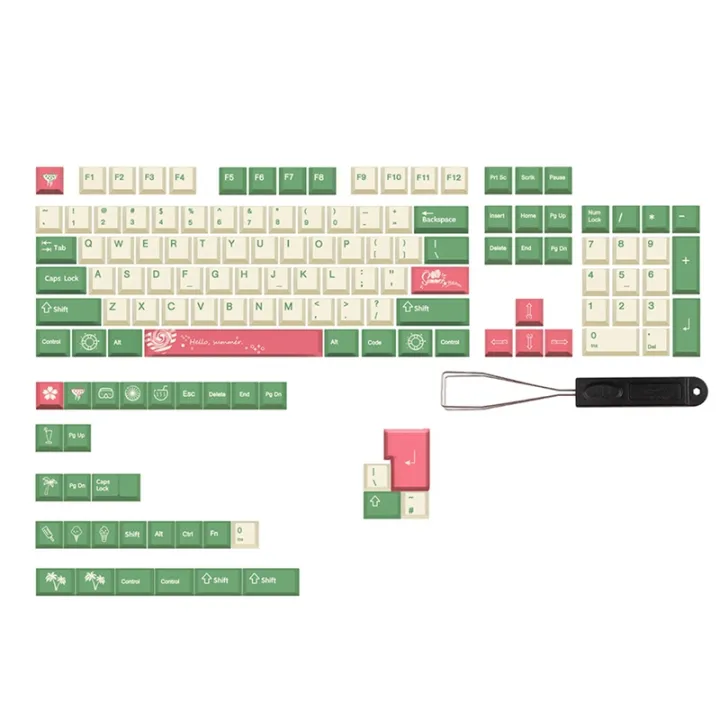 PBT Keycaps 136 Keys XDA Profile Sweet Early Summer Keycap for RK61 ...