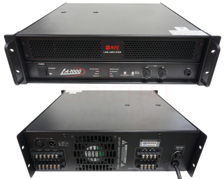 เพาเวอร์ลายน์ NPE รุ่น LA-series (LA250 , LA500 , LA1000 ,LA1500) เครื่องขยายเสียงแบบมีลายน์ ...